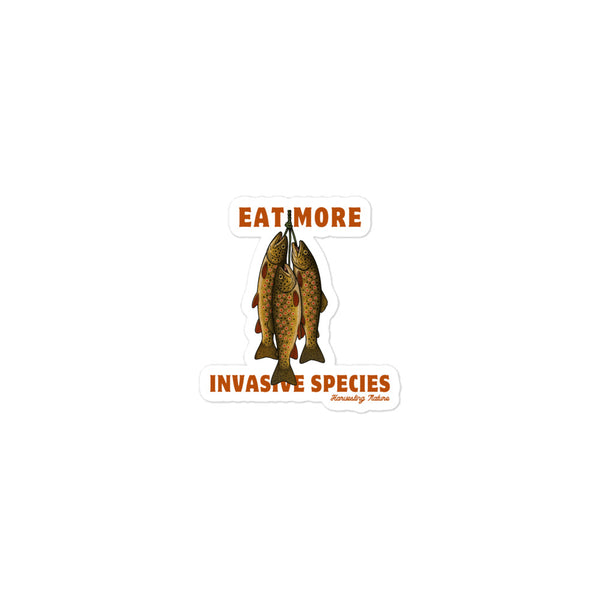 Brook Trout Fishing Sticker - Eat More Invasive Species – Harvesting Nature